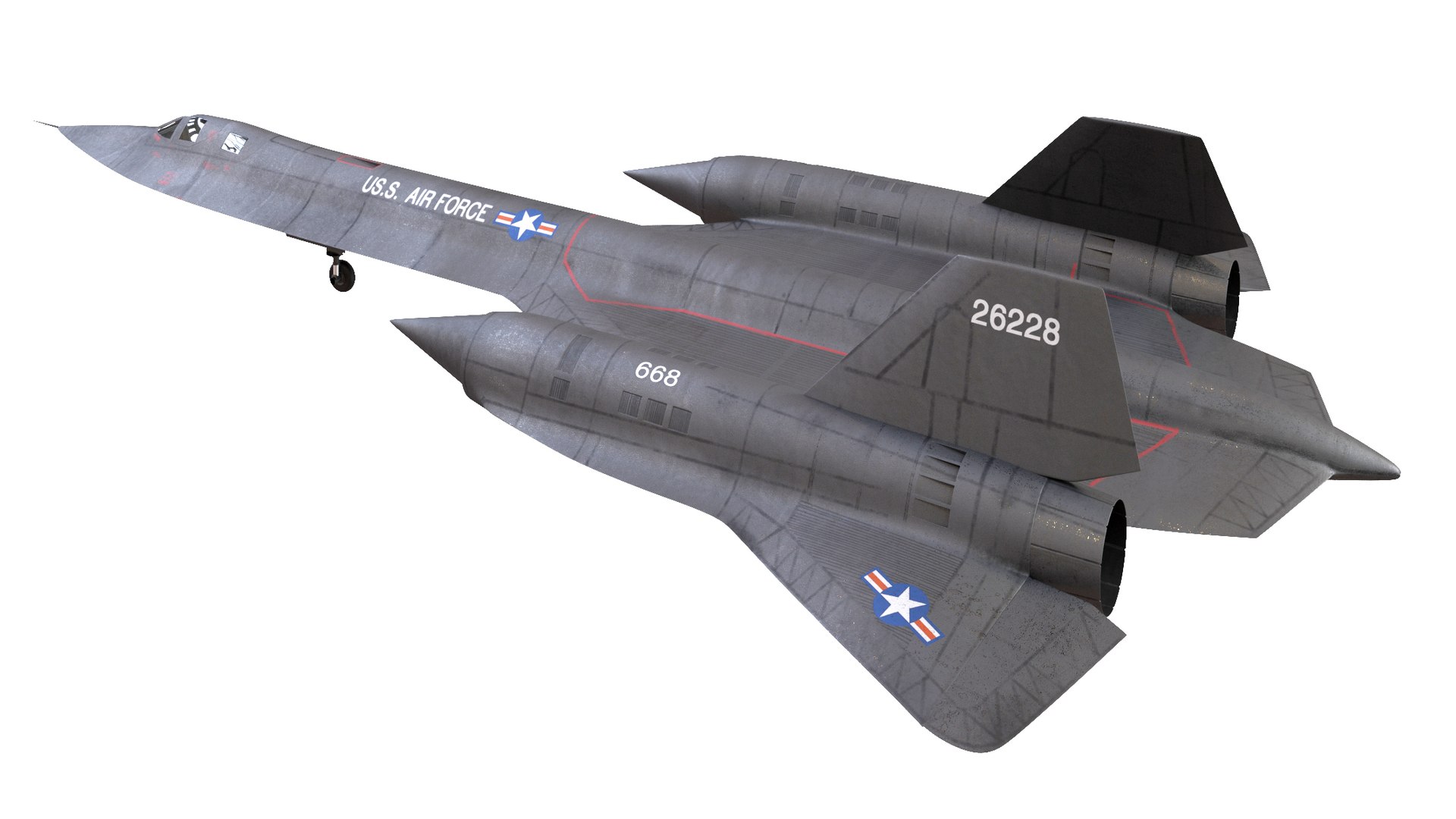 Lockheed sr-71 sr 3D model - TurboSquid 1455318