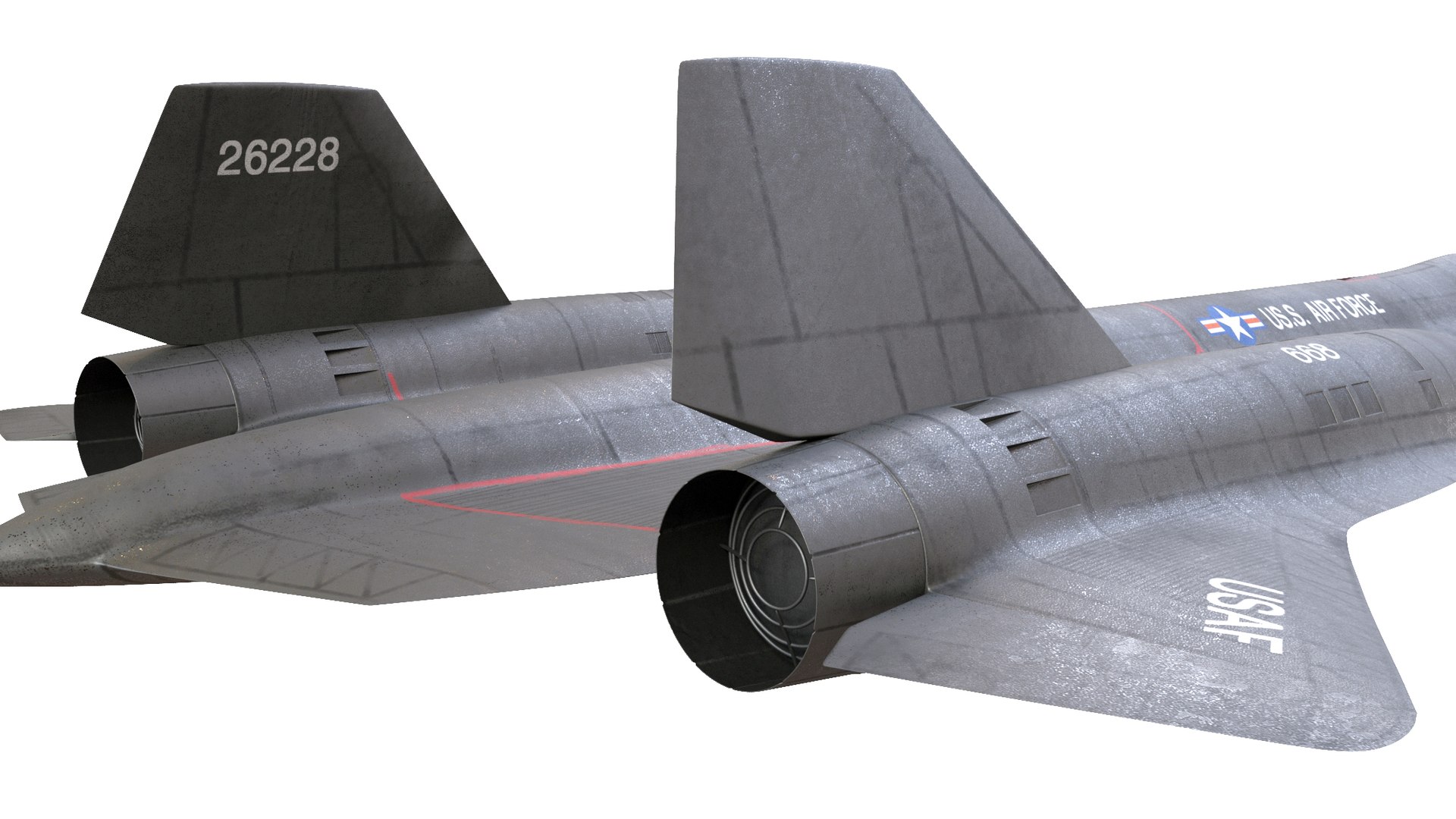 Lockheed sr-71 sr 3D model - TurboSquid 1455318