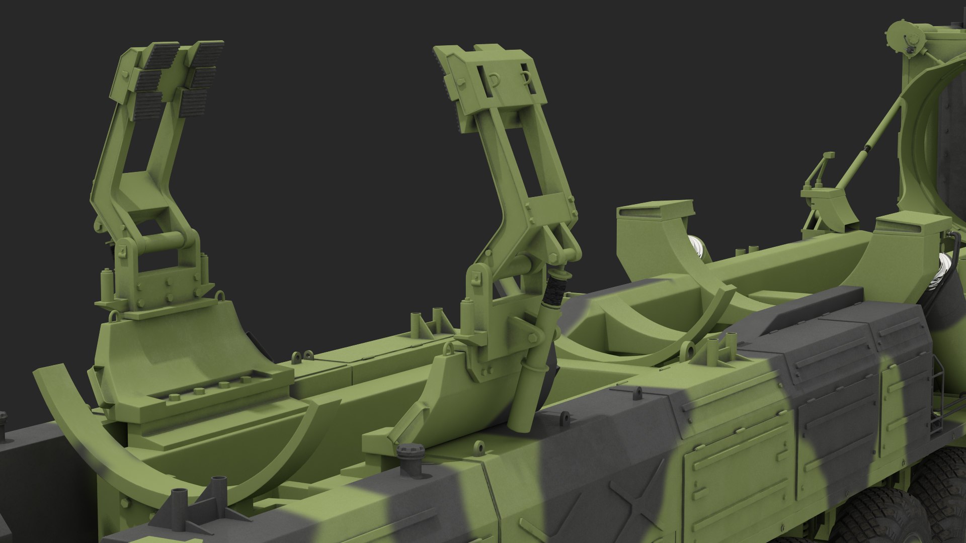 3D model 9 axle transporter erector - TurboSquid 1524355