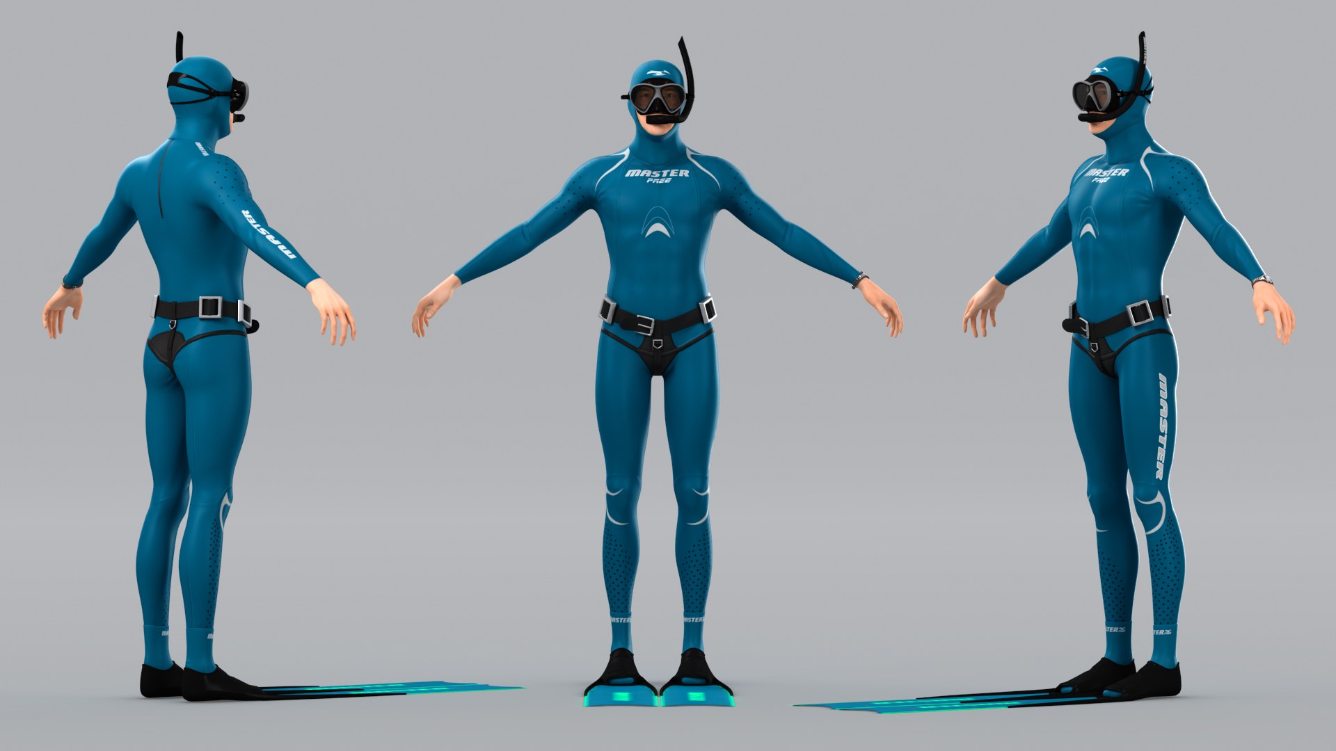 3D Animations Scuba Diver Model - TurboSquid 1474140