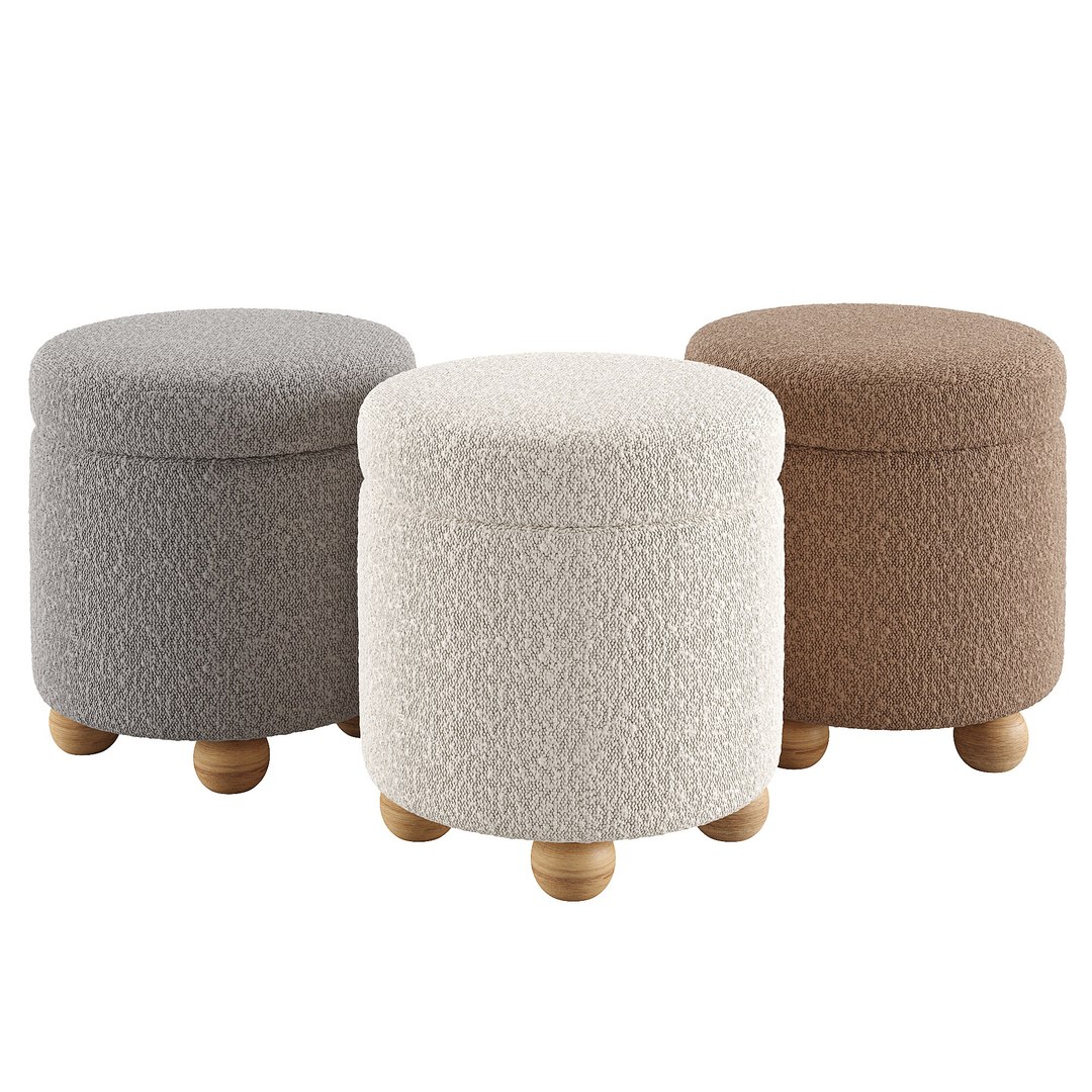 Pouf Kit 3D Model - TurboSquid 2335423