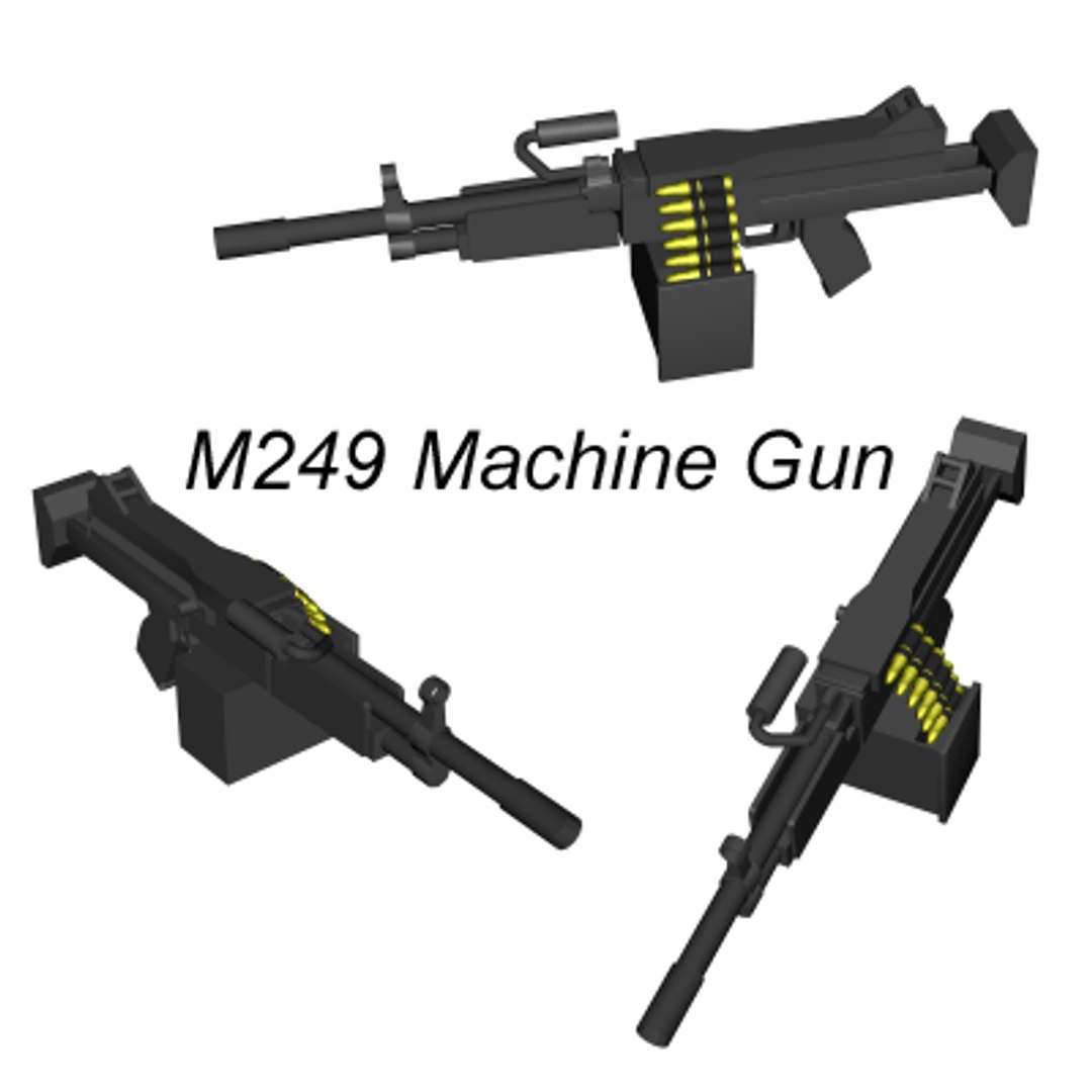 3d Weapons Machine Gun Rifle Model