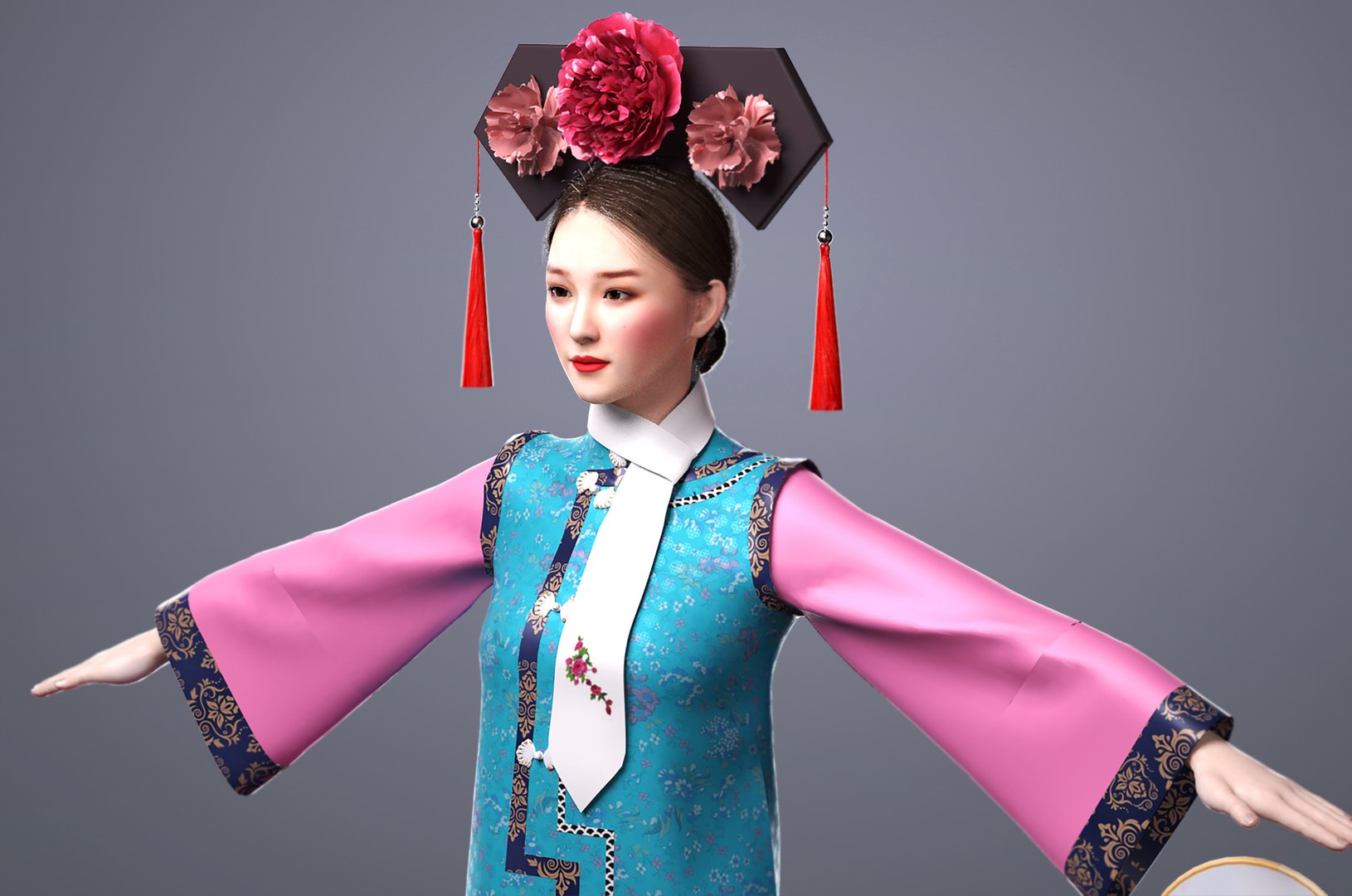 Princess Qing Dynasty Chinese Girl 3D Model - TurboSquid 1743424