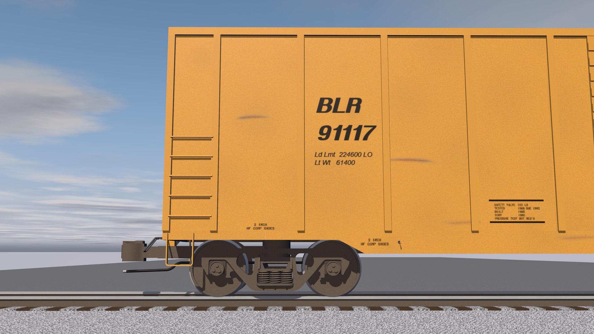 Freight Train Car - Boxcar 3D Model - TurboSquid 2248355