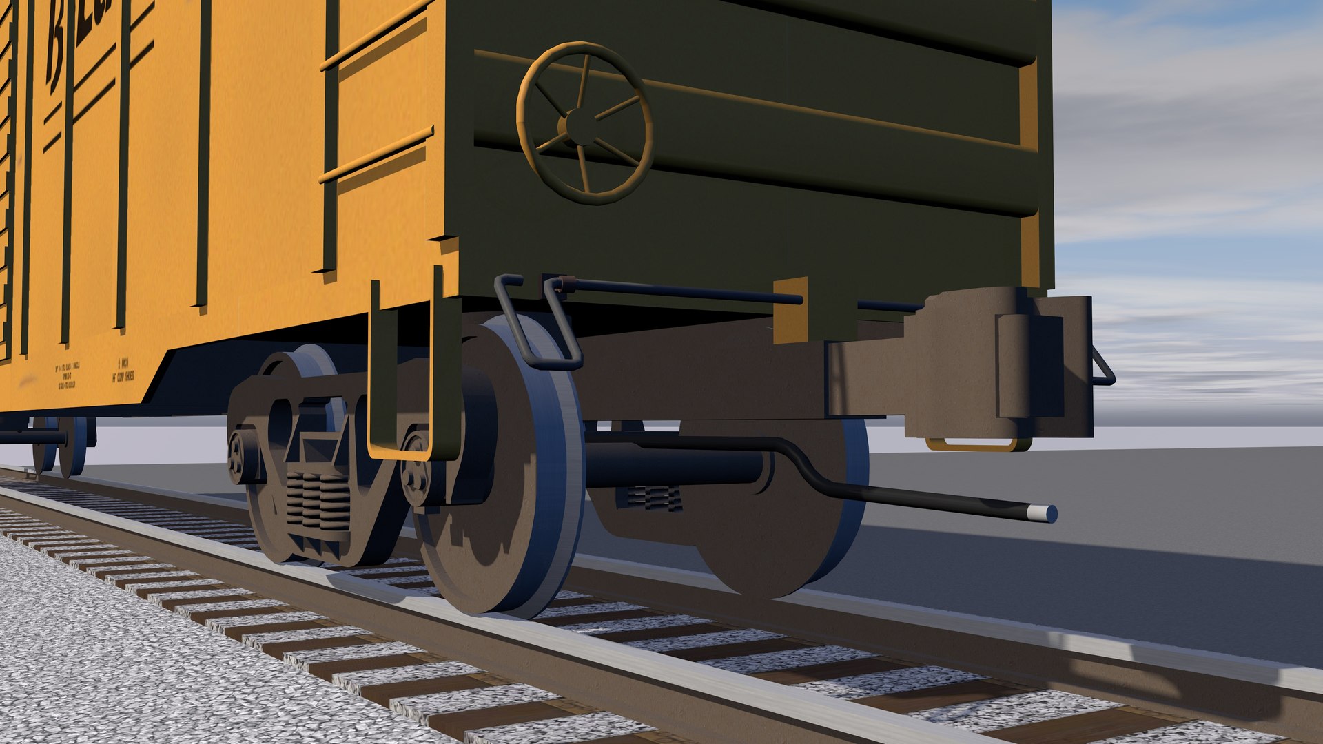 Freight Train Car - Boxcar 3D Model - TurboSquid 2248355