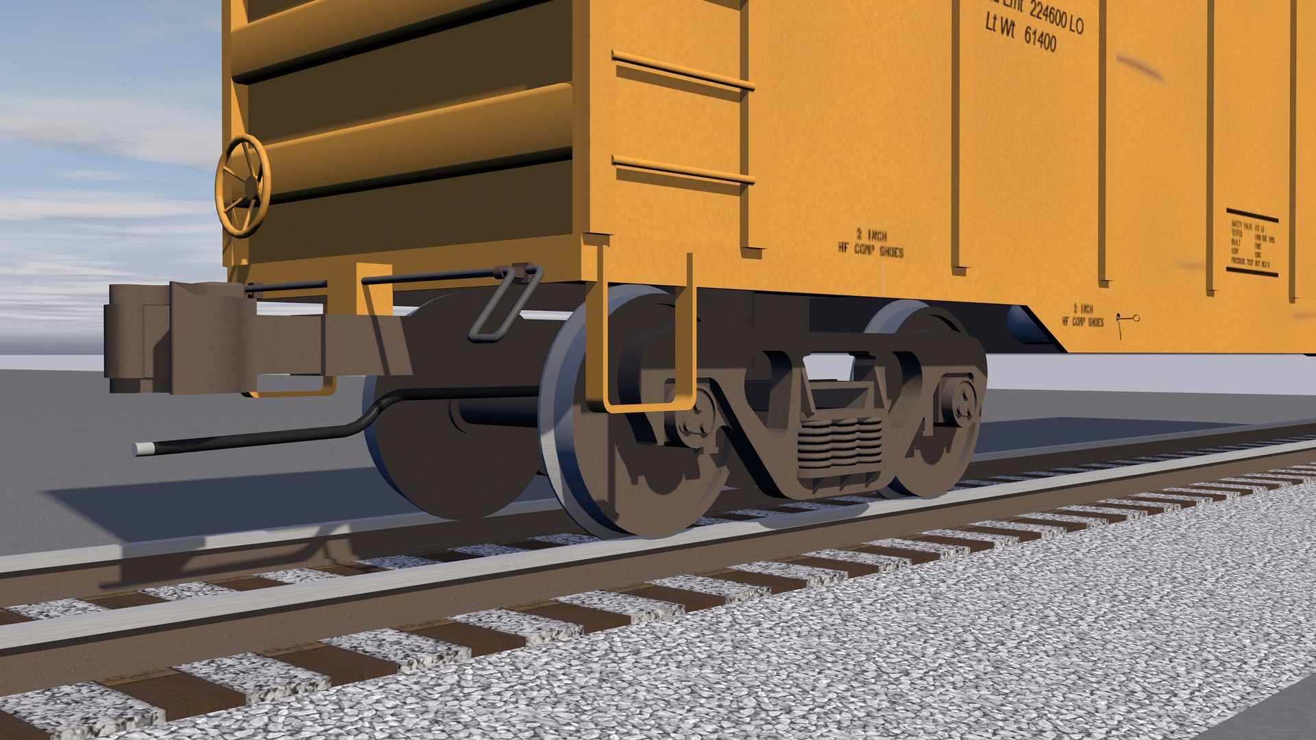 Freight Train Car - Boxcar 3D Model - TurboSquid 2248355