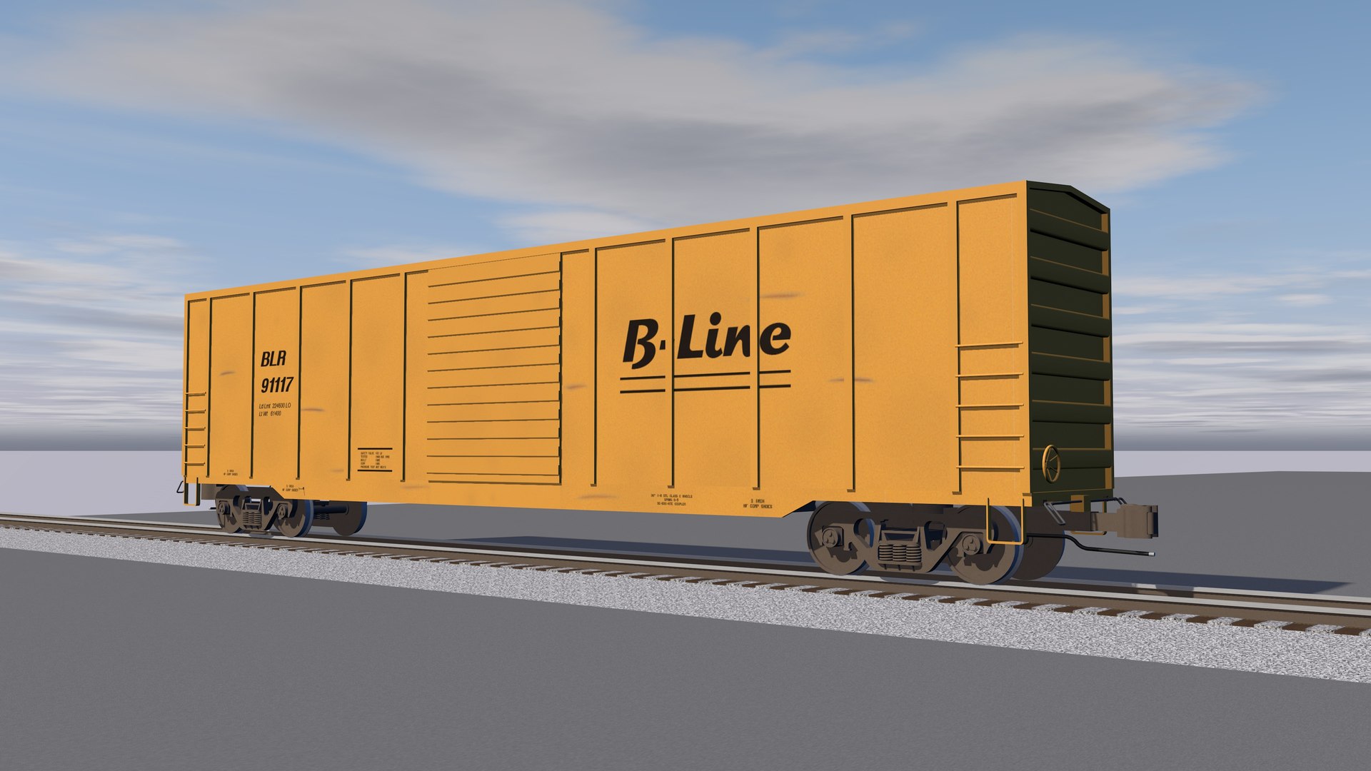 Freight Train Car - Boxcar 3D Model - TurboSquid 2248355