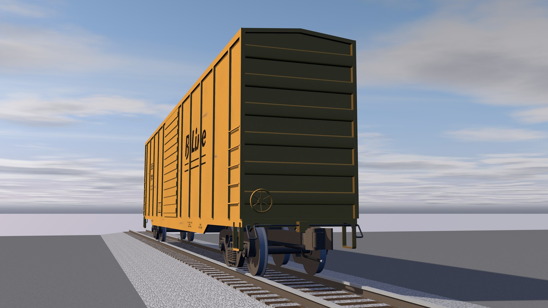 Freight Train Car - Boxcar 3D Model - TurboSquid 2248355
