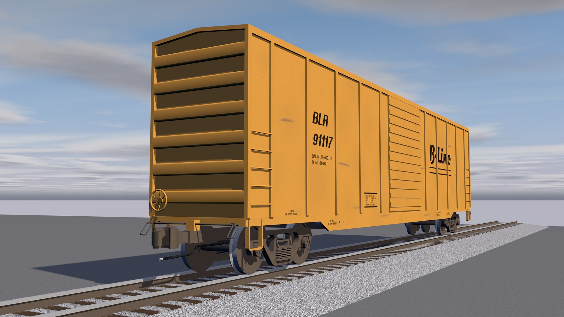 Freight Train Car - Boxcar 3D Model - TurboSquid 2248355