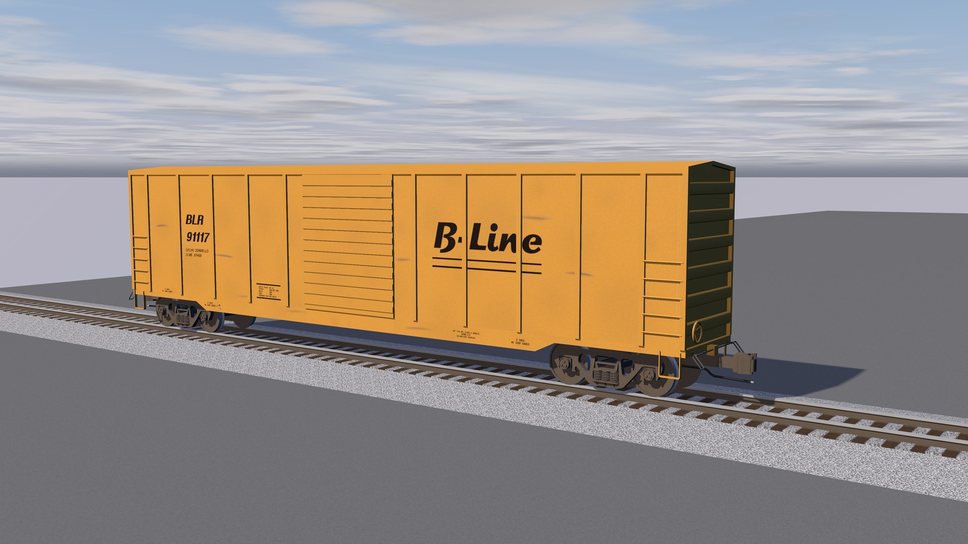 Freight Train Car - Boxcar 3D Model - TurboSquid 2248355