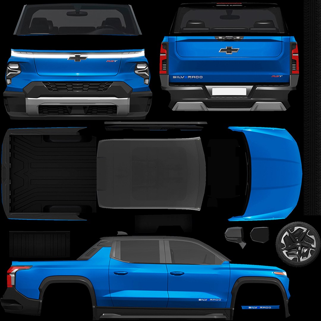 Chevrolet Silverado EV RST 2023 3D Model - TurboSquid 2153885
