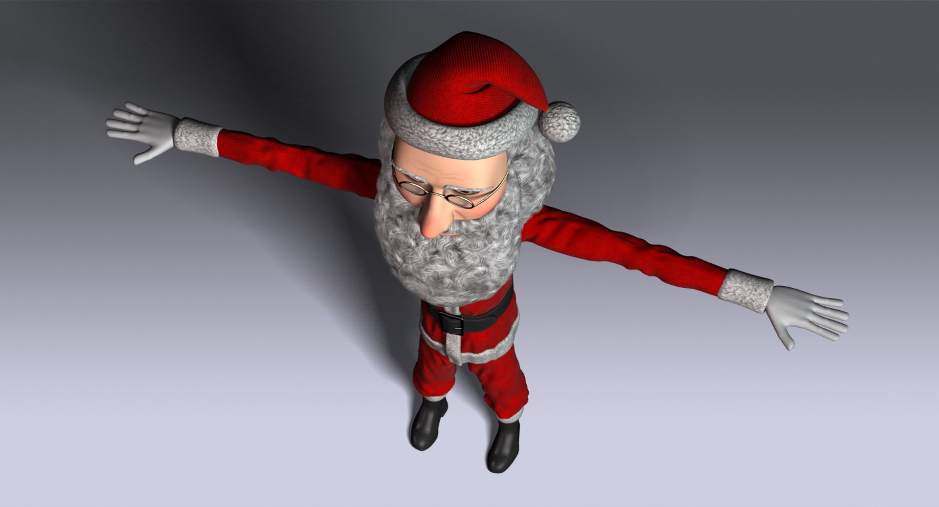 3D Cartoon Santa Claus 3 - TurboSquid 1351302
