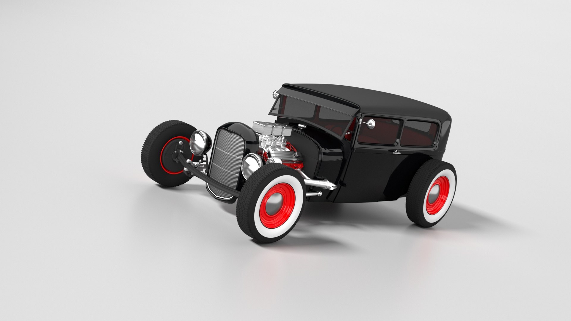 3D Ford Coupe Hot Rod - TurboSquid 2329279