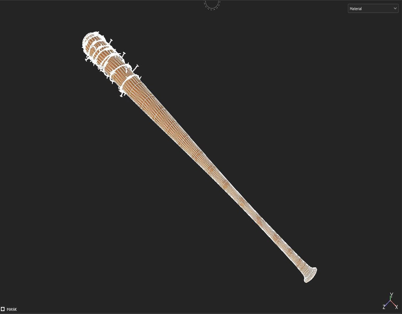 3D Spiked Baseball Bat Model - TurboSquid 2397112