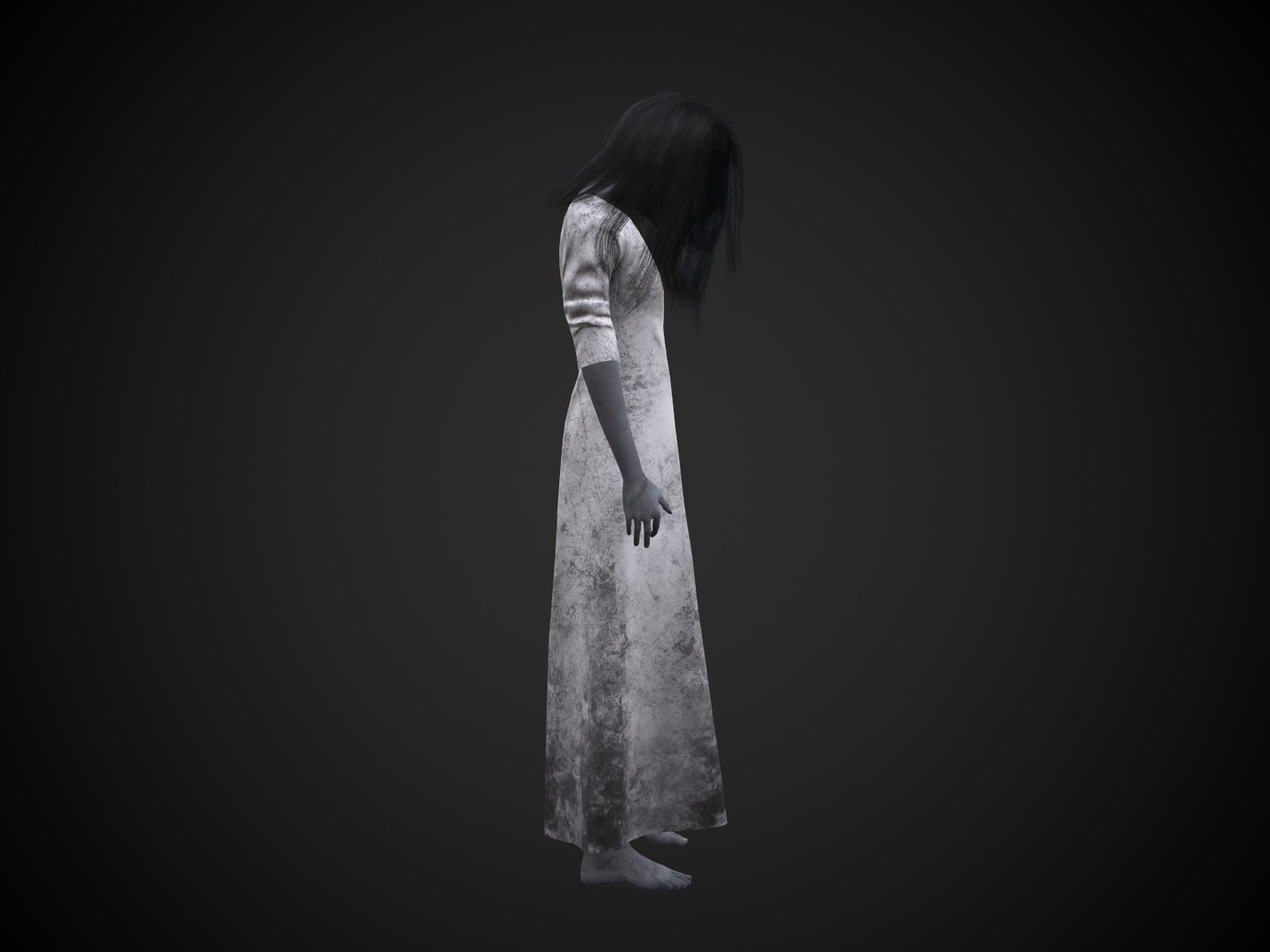 3D Horror Girl - TurboSquid 1337035