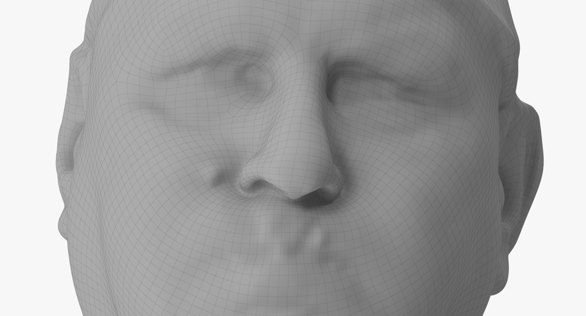 3D Homer Human Head Cheek Blow AU33 Clean Scan - TurboSquid 1740185