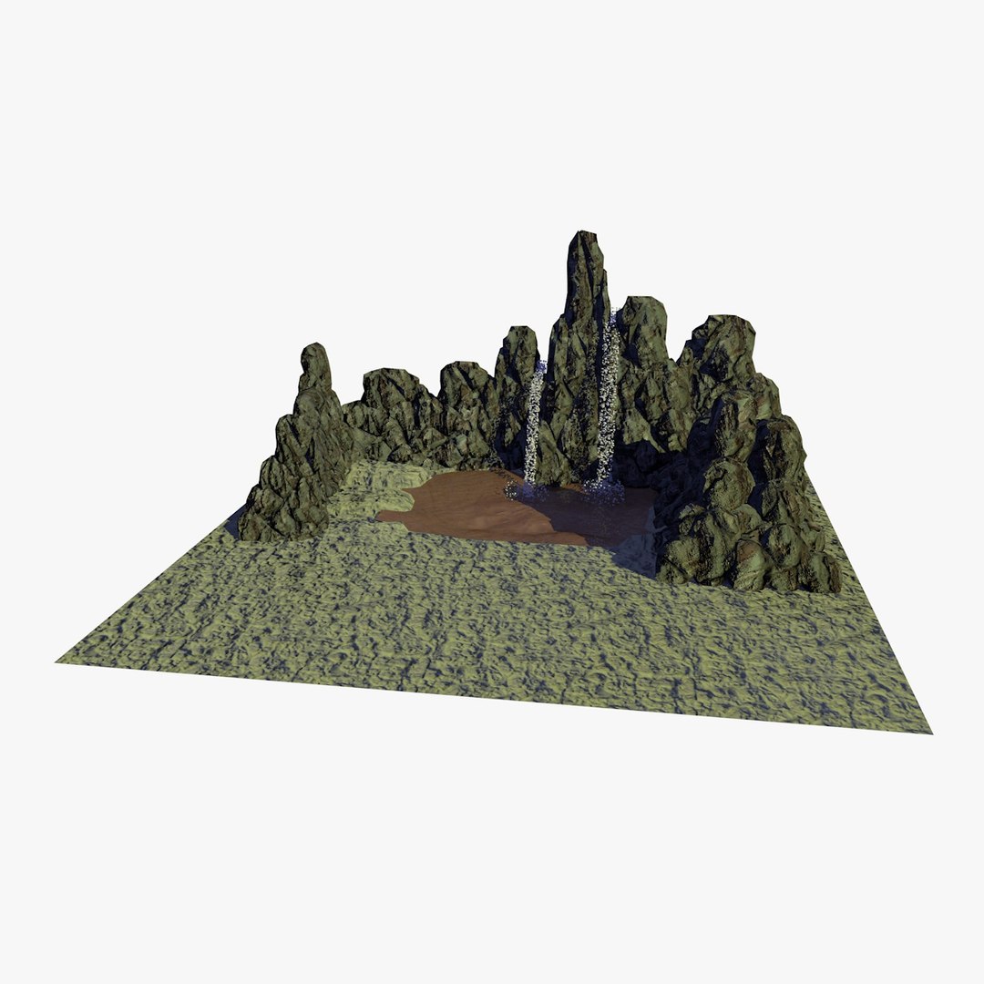 3d Model Waterfall Animations 1