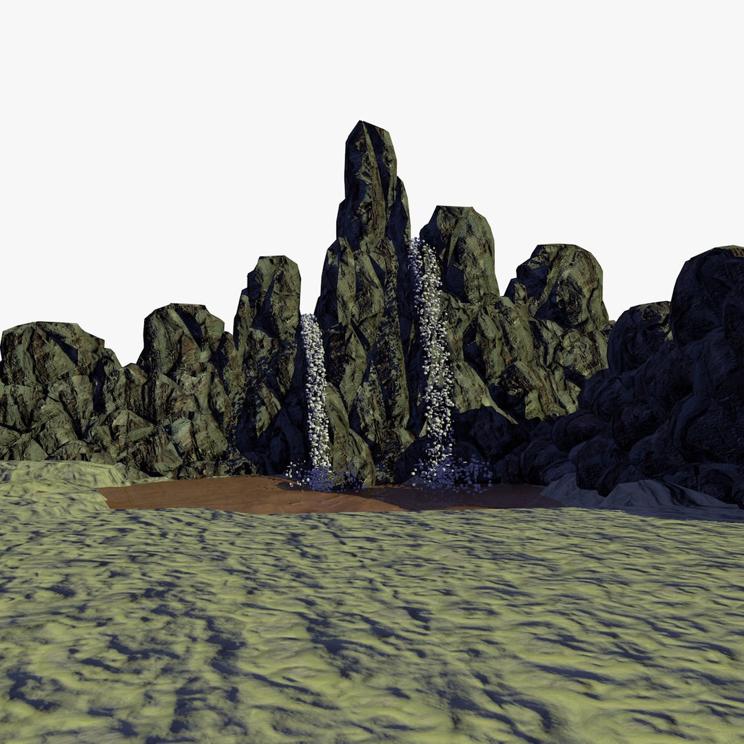 3d Model Waterfall Animations 1