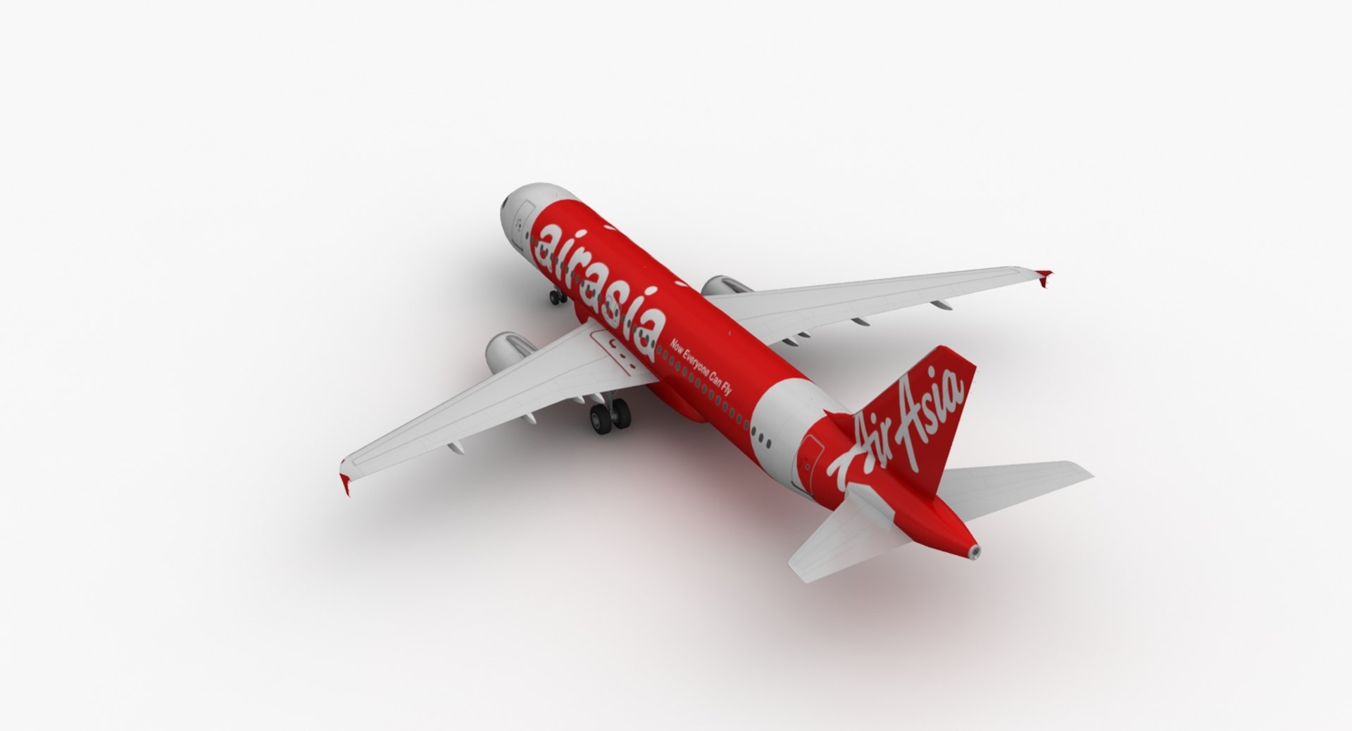 airbus a320 airasia 3d model