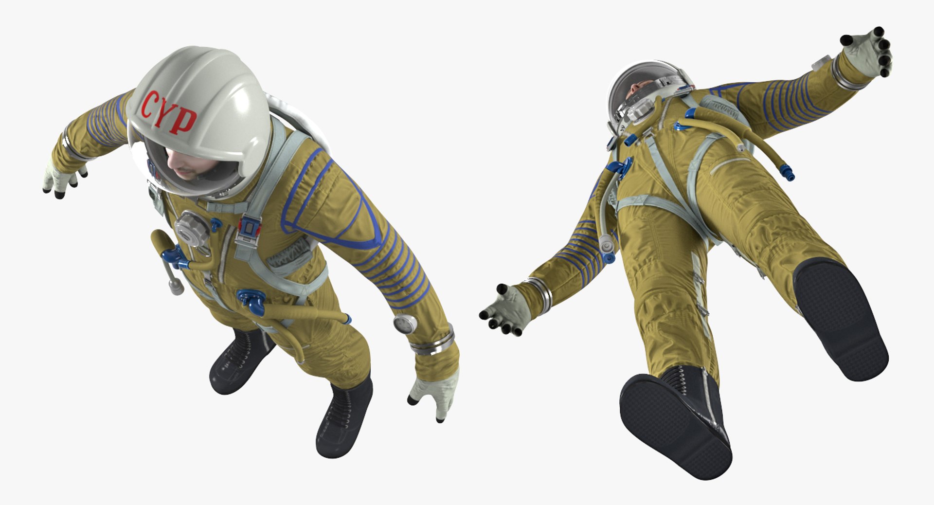 3D Model Astronaut Wearing Space Suit - TurboSquid 1174391