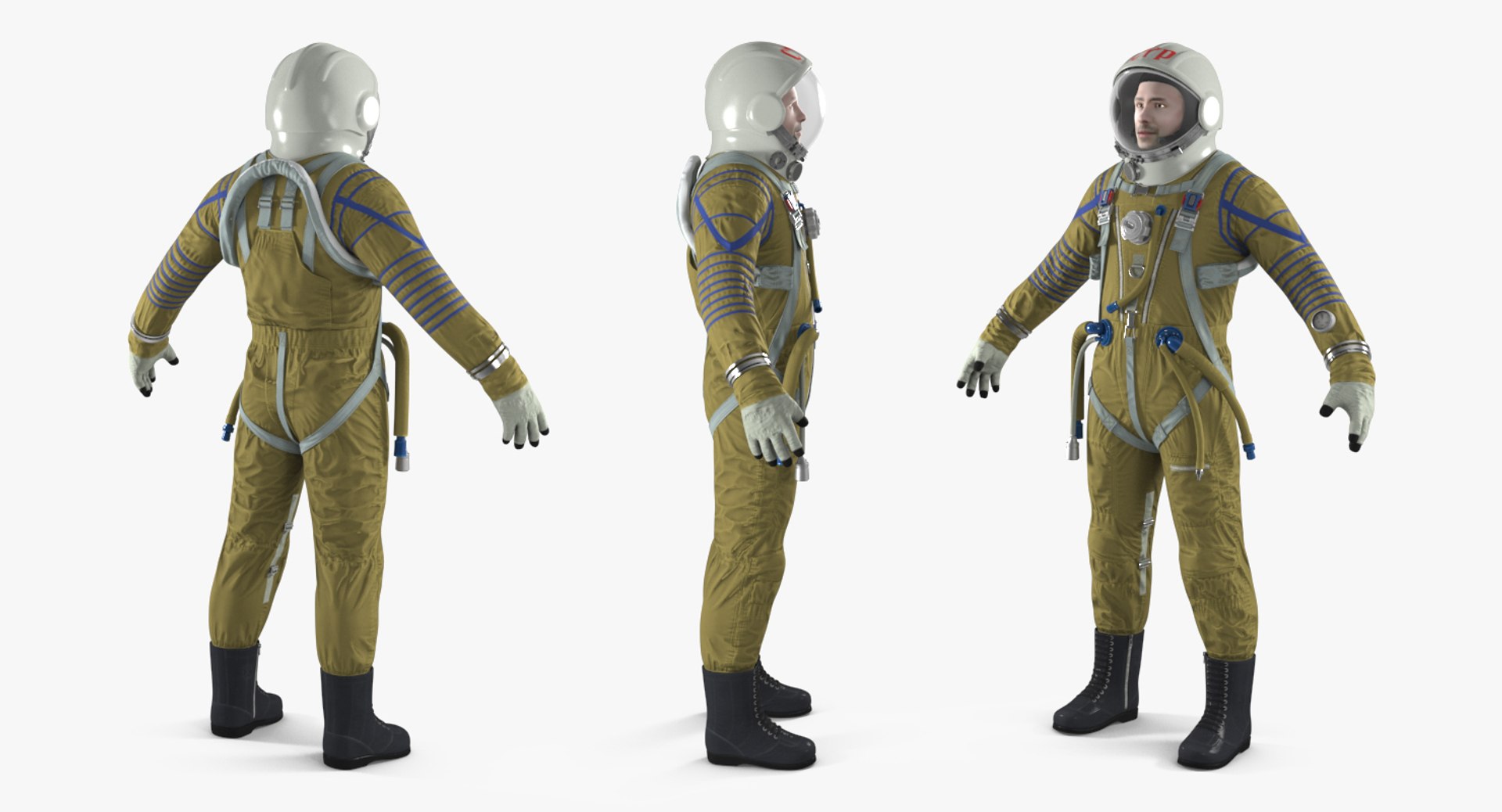 3D Model Astronaut Wearing Space Suit - TurboSquid 1174391