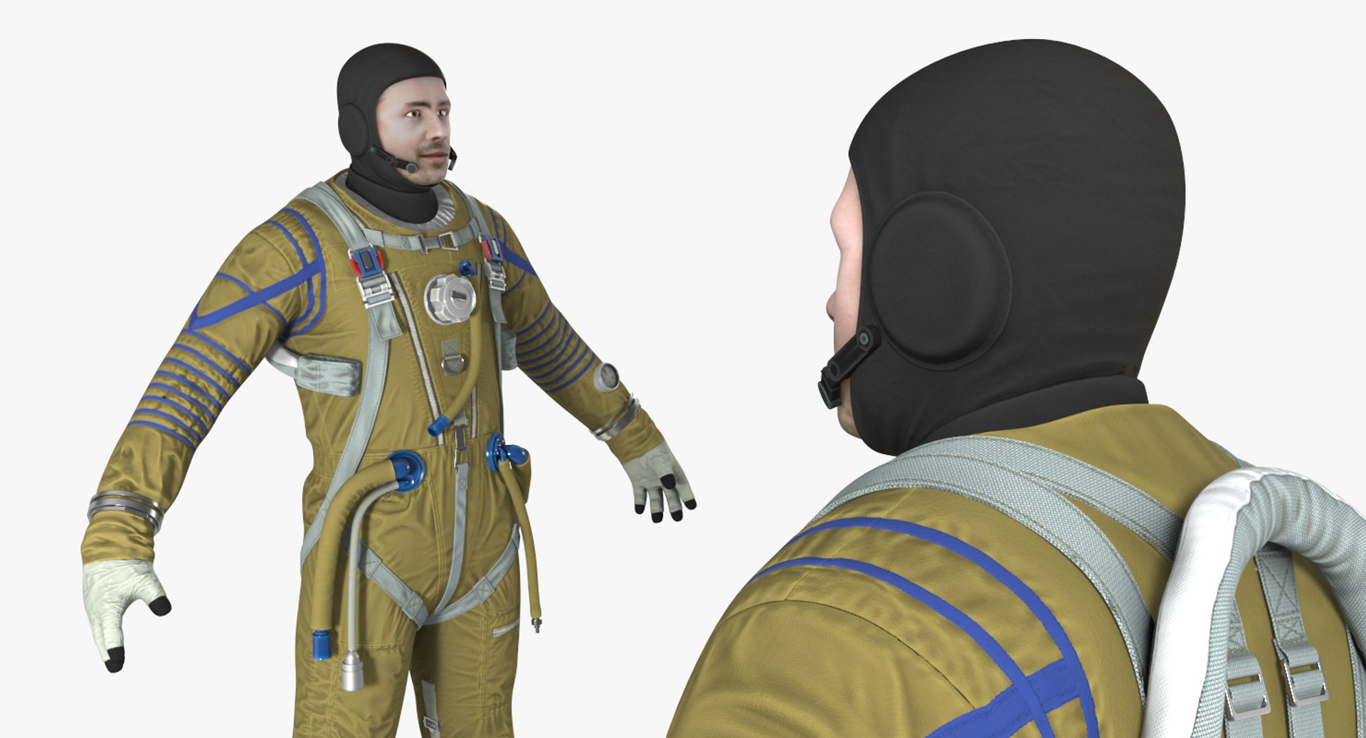 3D Model Astronaut Wearing Space Suit - TurboSquid 1174391