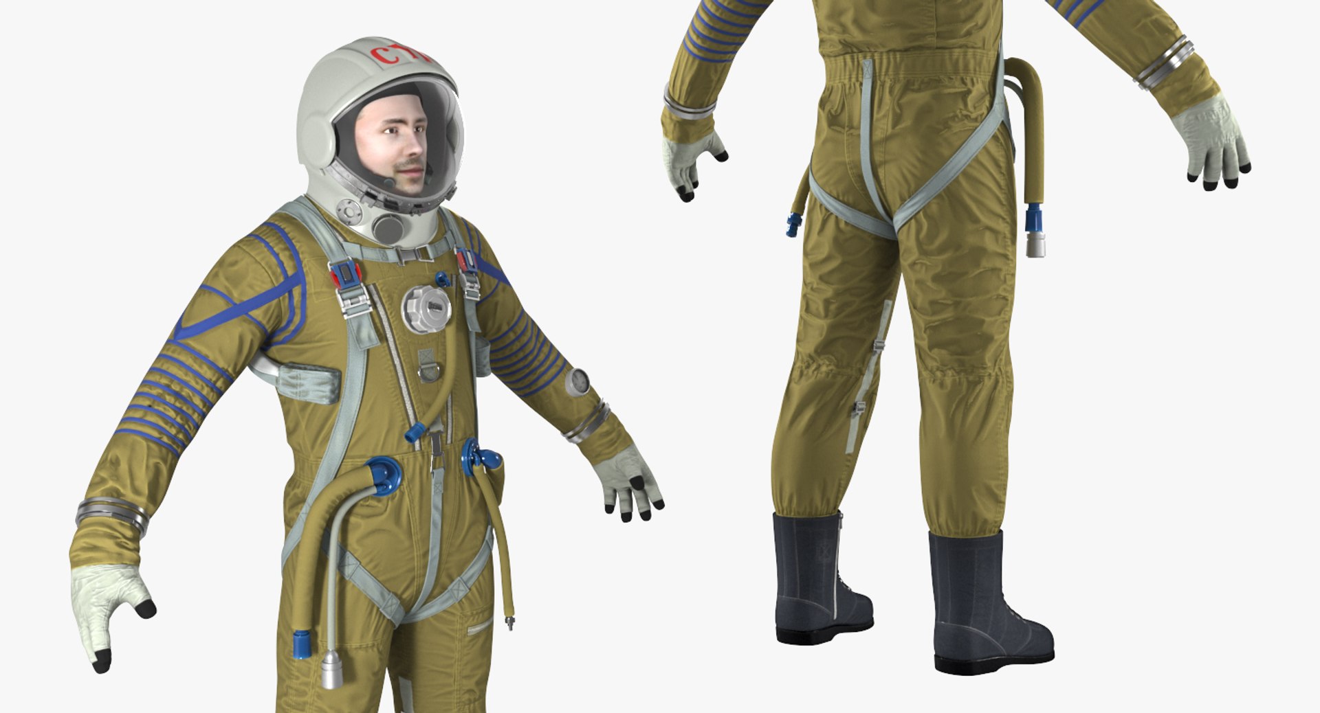 3D Model Astronaut Wearing Space Suit - TurboSquid 1174391