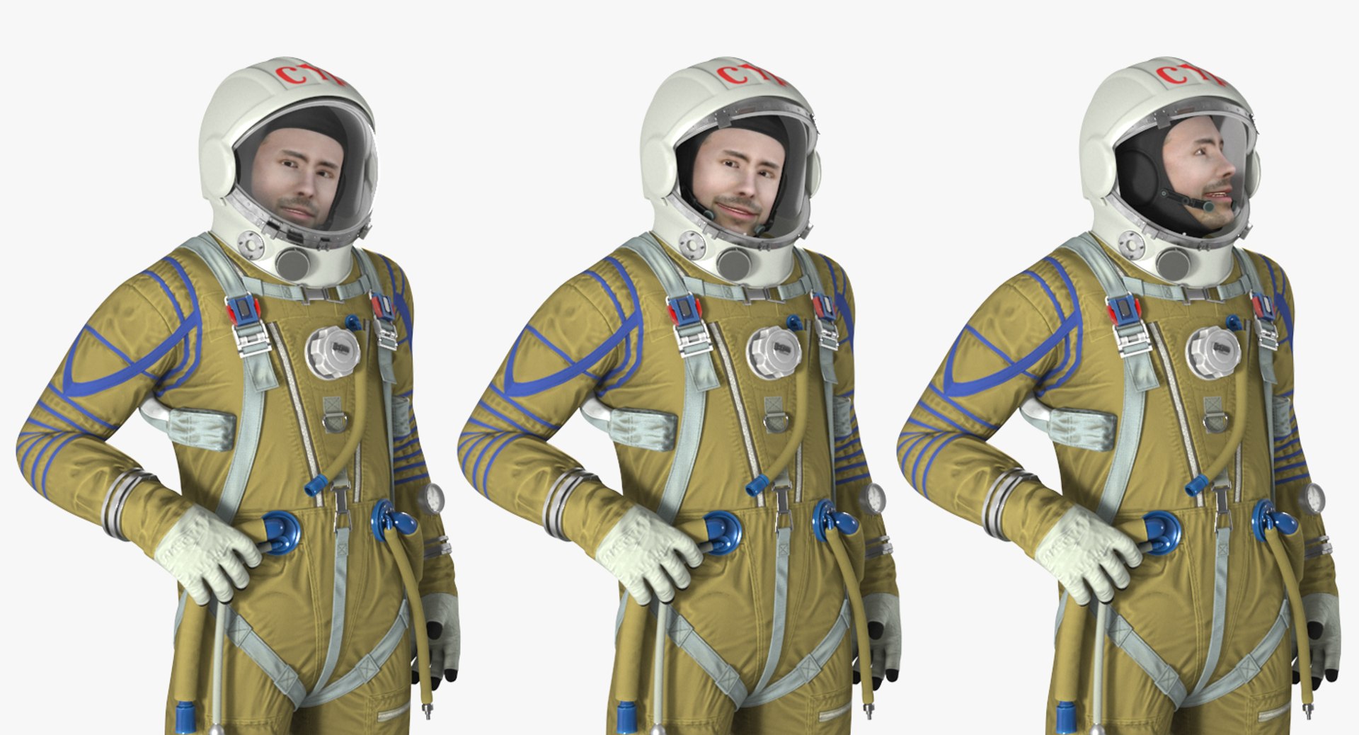 3D Model Astronaut Wearing Space Suit - TurboSquid 1174391