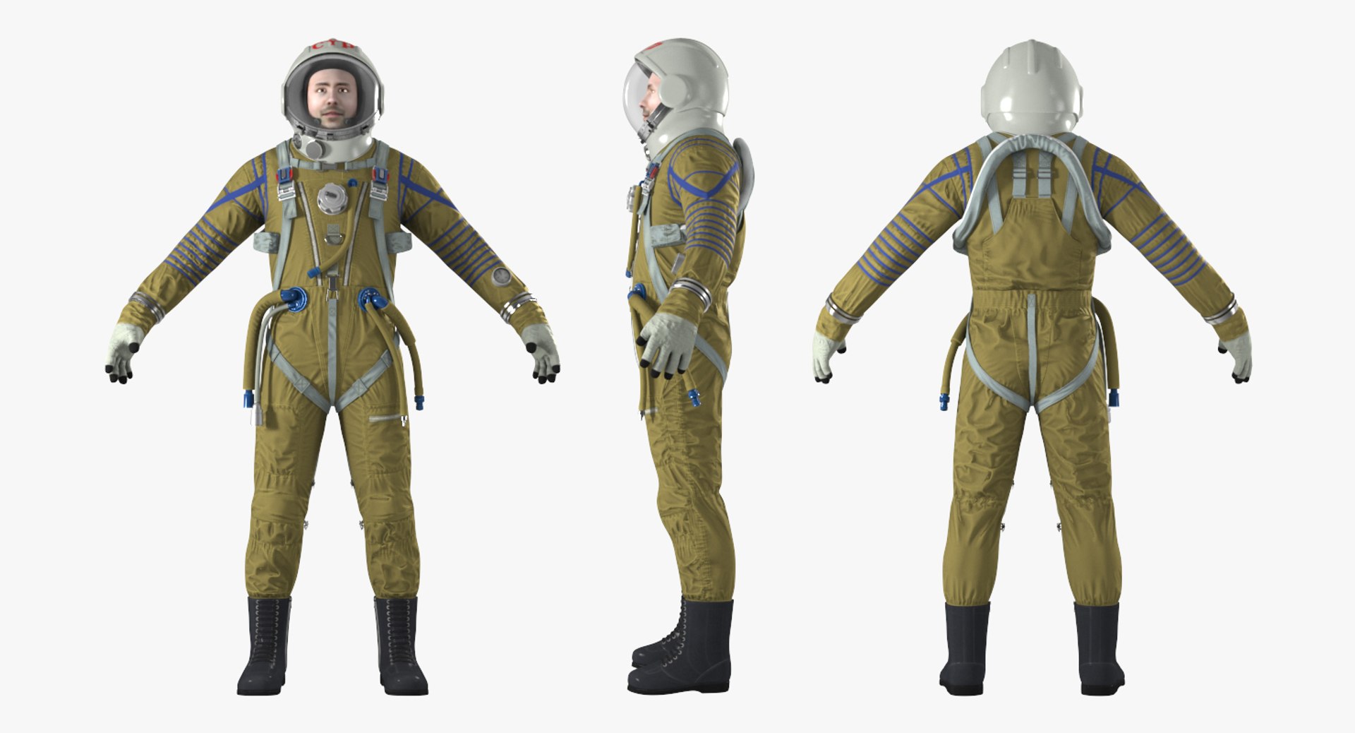 3D Model Astronaut Wearing Space Suit - TurboSquid 1174391