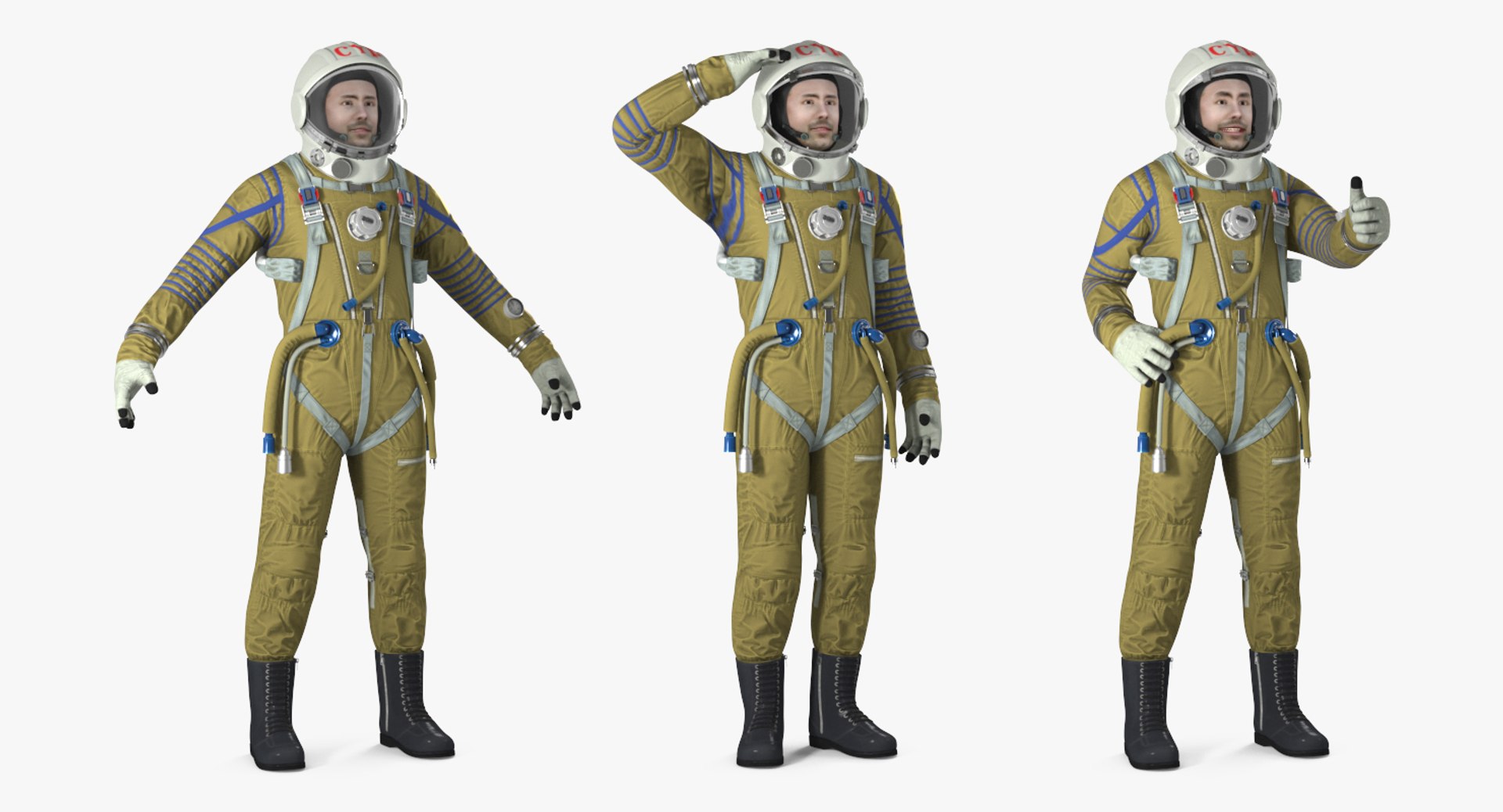 3D Model Astronaut Wearing Space Suit - TurboSquid 1174391