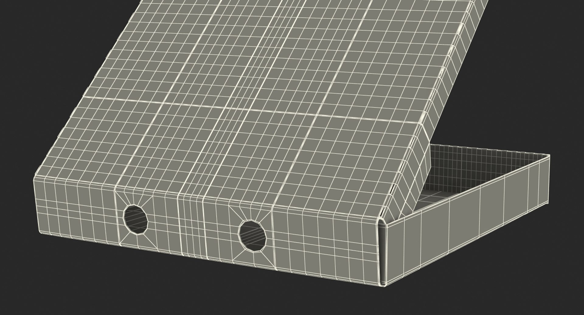 3D paper pizza carton box model - TurboSquid 1398847