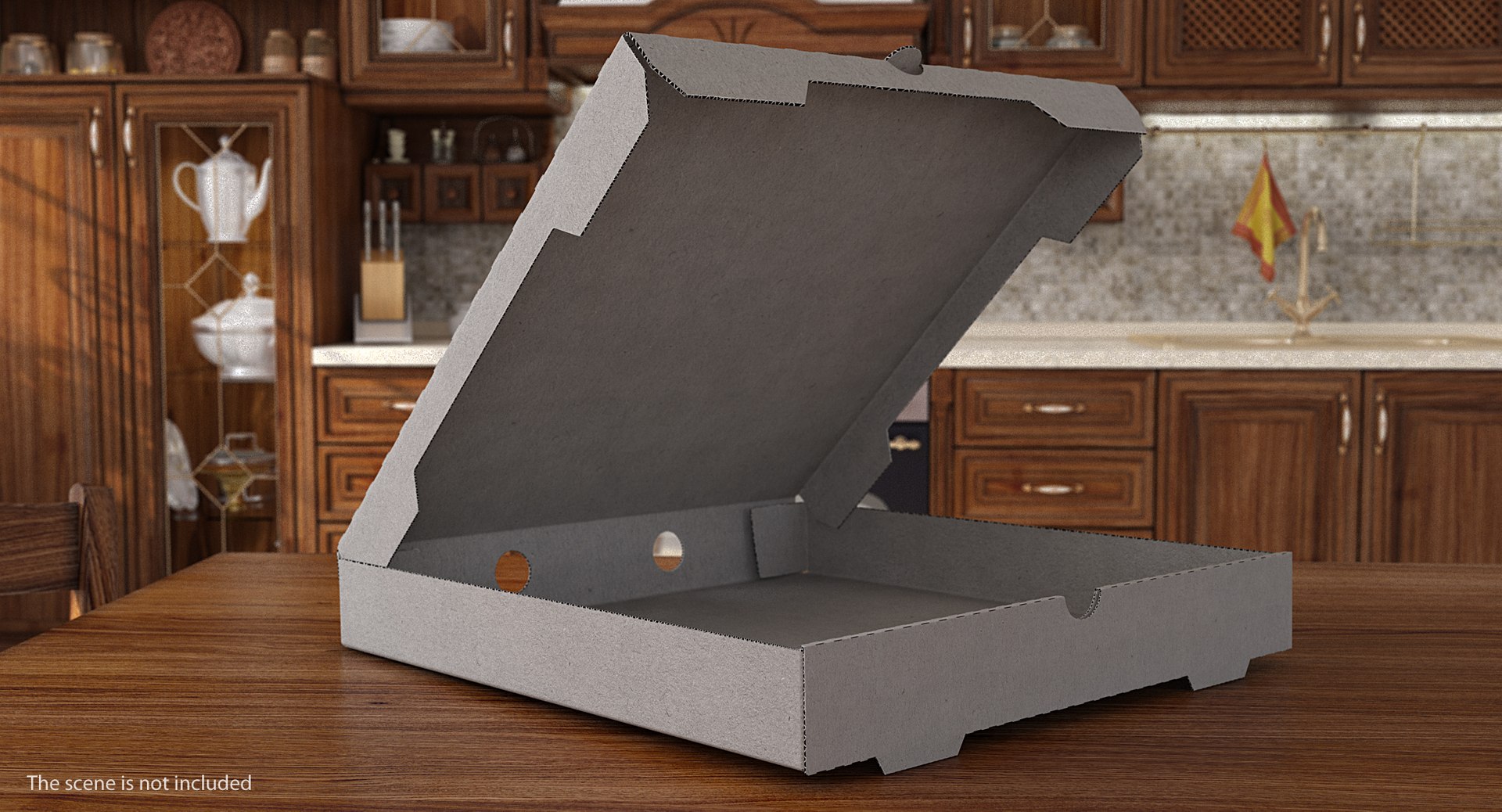 3D Paper Pizza Carton Box Model - TurboSquid 1398847