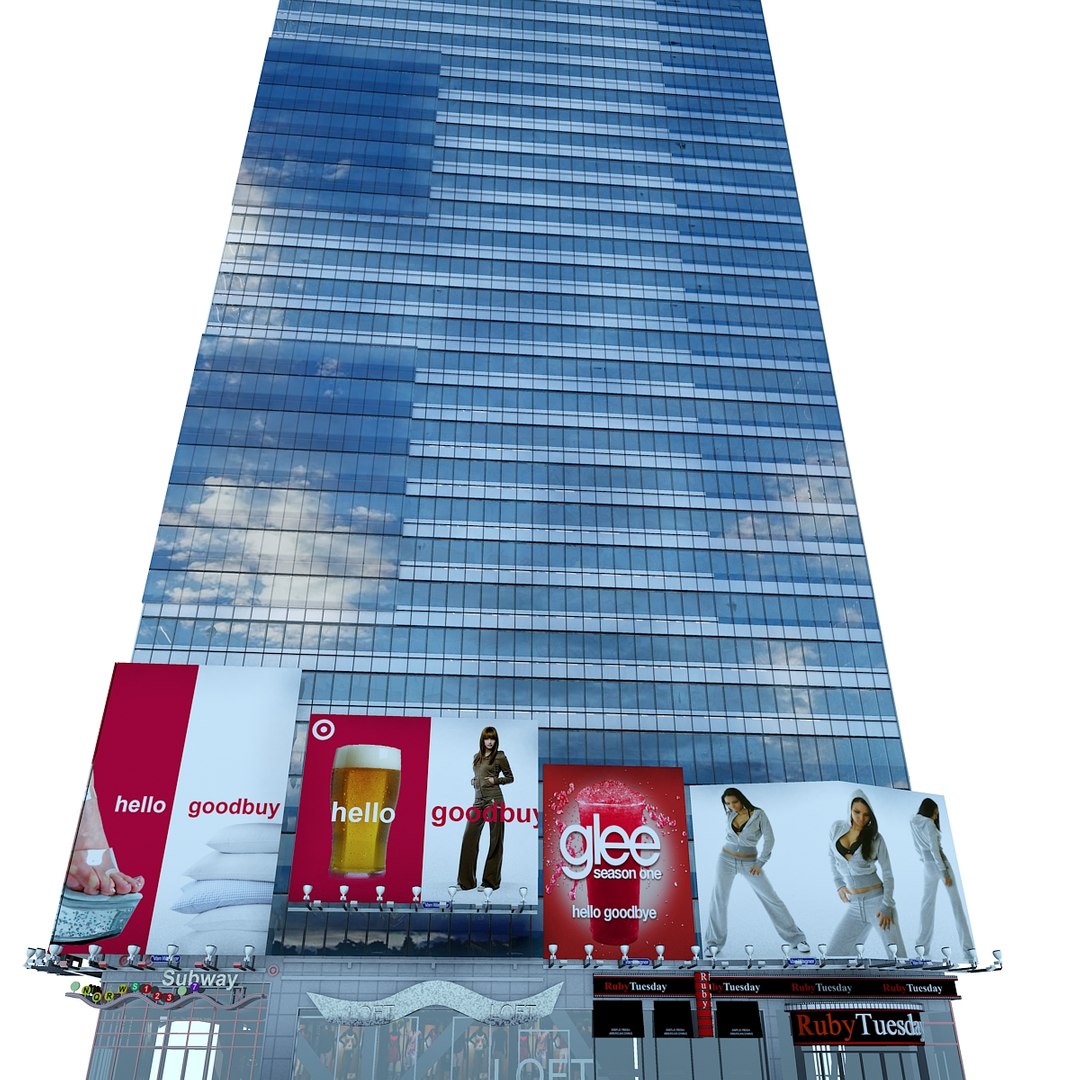 3d model time square tower