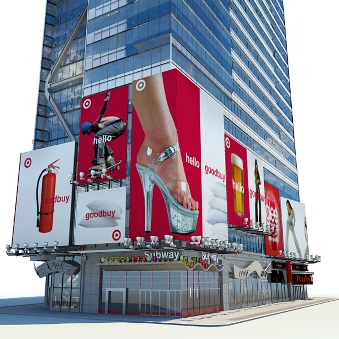 3d Model Time Square Tower