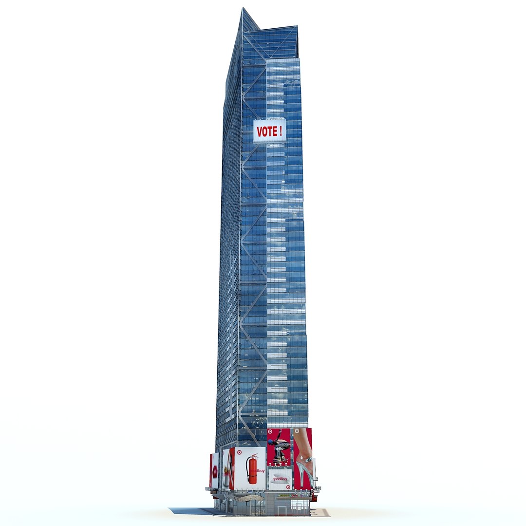 3d Model Time Square Tower