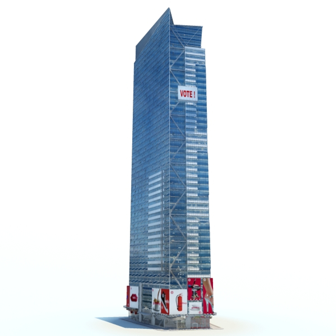 3d Model Time Square Tower