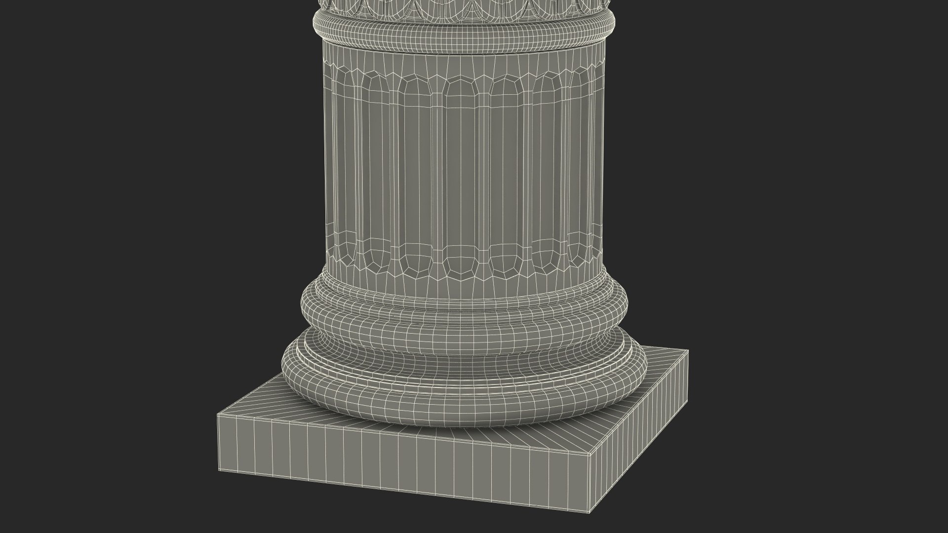 3D Greek Ionic Order Column Pillar Pedestal Statue model - TurboSquid 2146148
