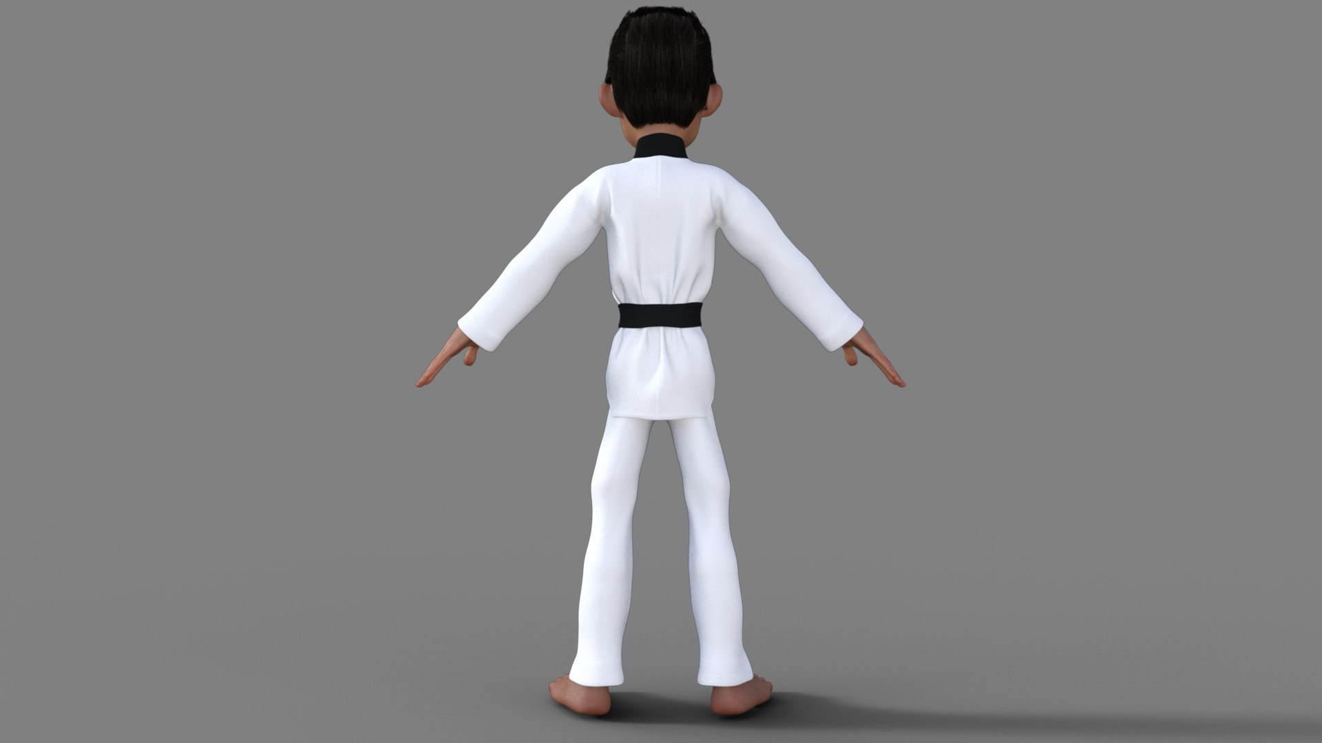 3D Cartoon Karate Boy 3D - TurboSquid 1913796