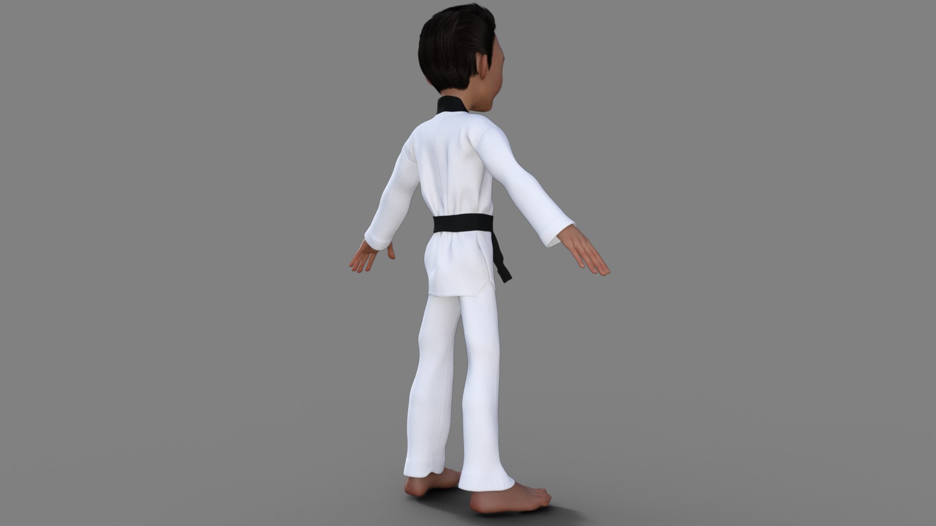 3D Cartoon Karate Boy 3D - TurboSquid 1913796