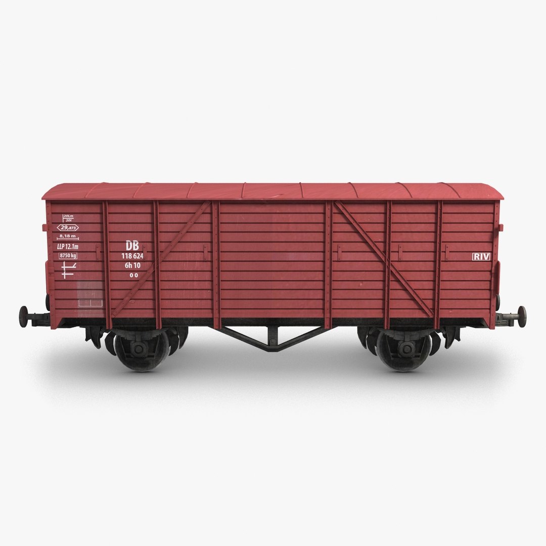 Cargo Train Wagon 3d Max