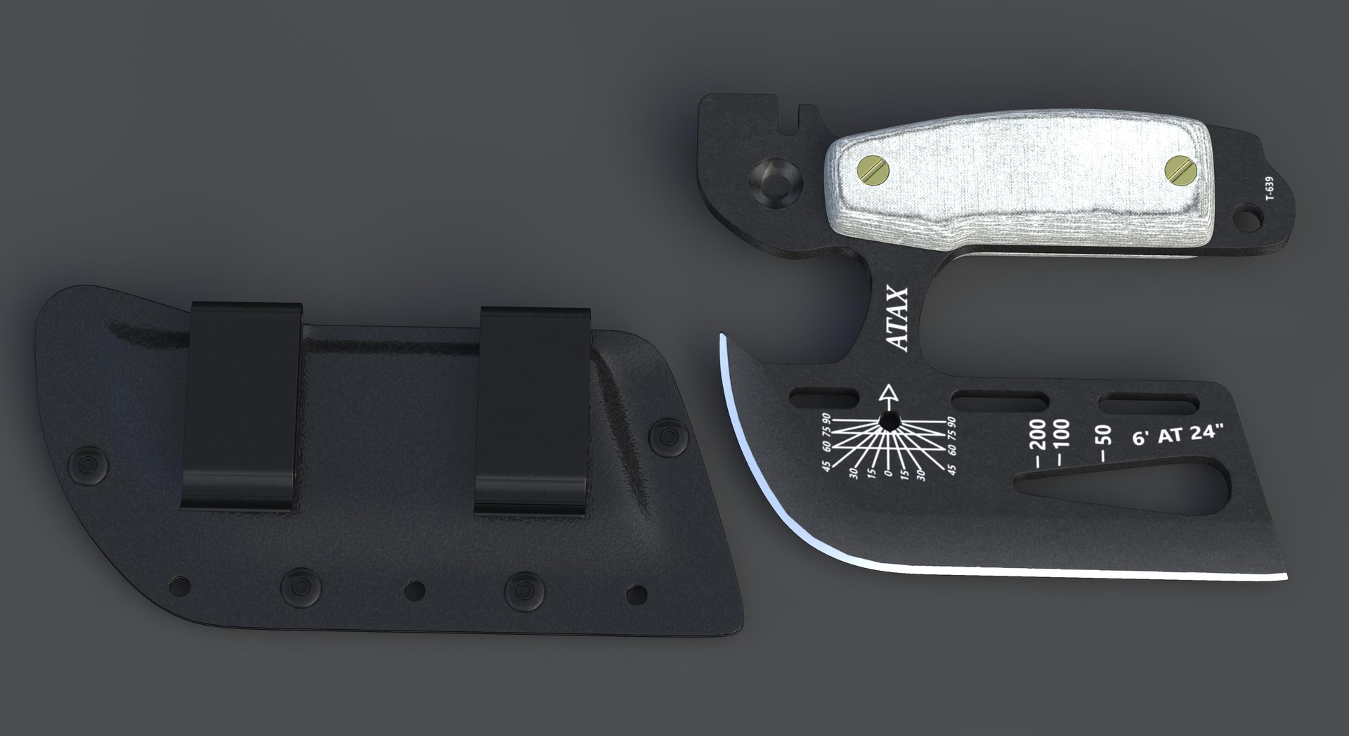 Survival Knife Atax Model - TurboSquid 1635944