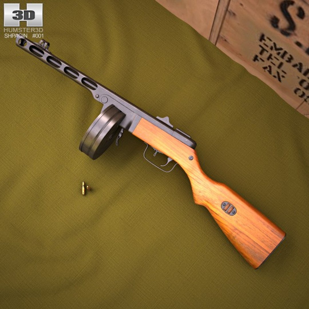 41 ppsh ppsh-41 3d model