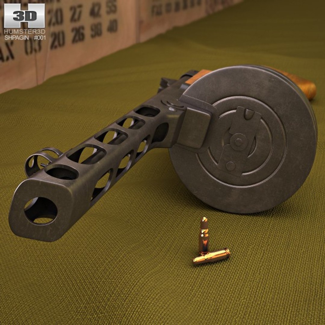 41 ppsh ppsh-41 3d model