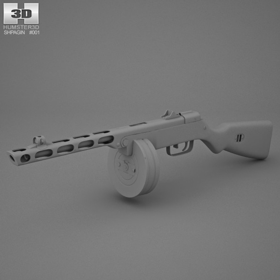41 ppsh ppsh-41 3d model