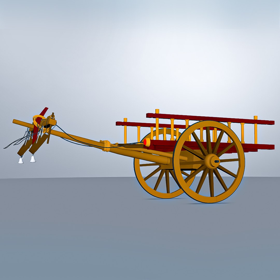 Bullock Cart 3D Model - TurboSquid 1887822