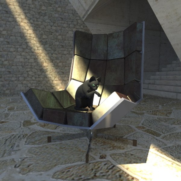 3d model villain chair