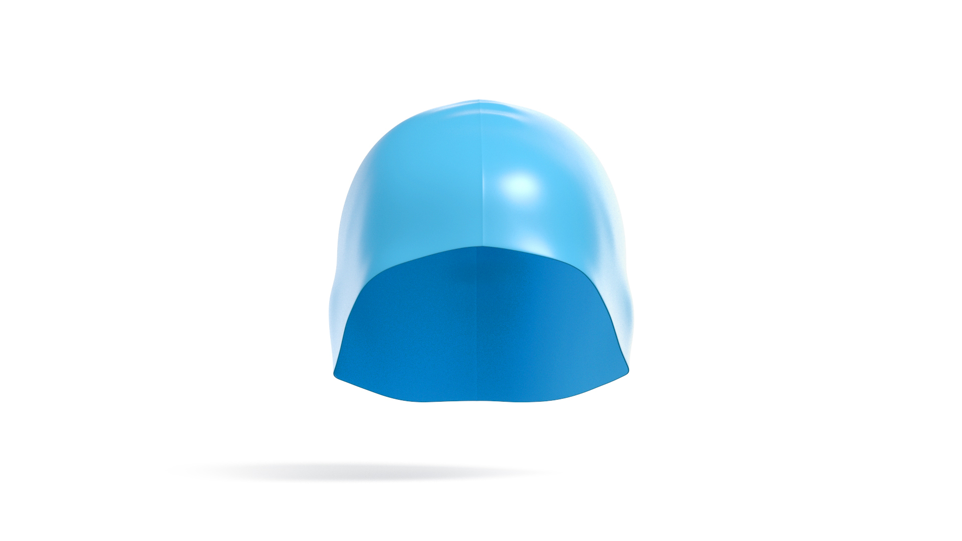 Blue Swim Cap 2 Types - Lying And No Gravity Swimming Hat Set Model ...