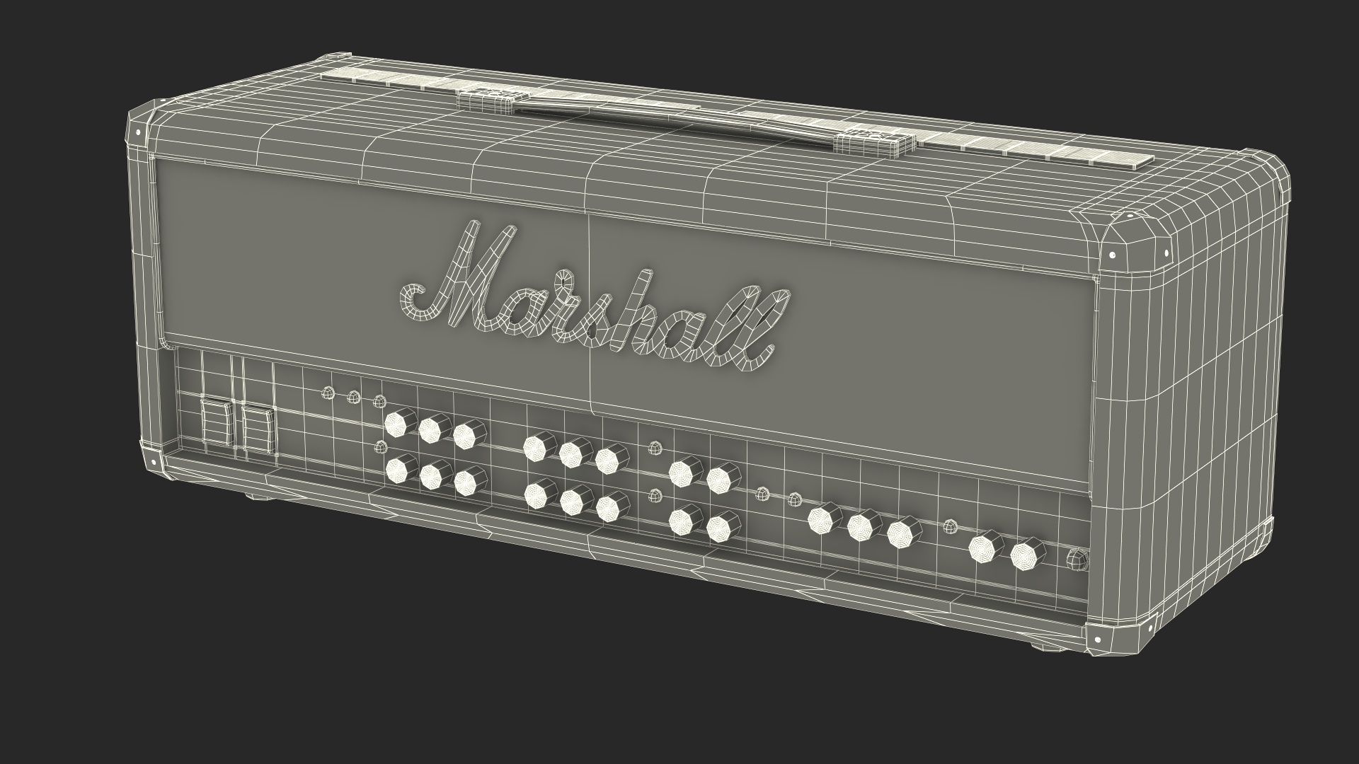 3D Marshall Guitar Amplifier - TurboSquid 2326856