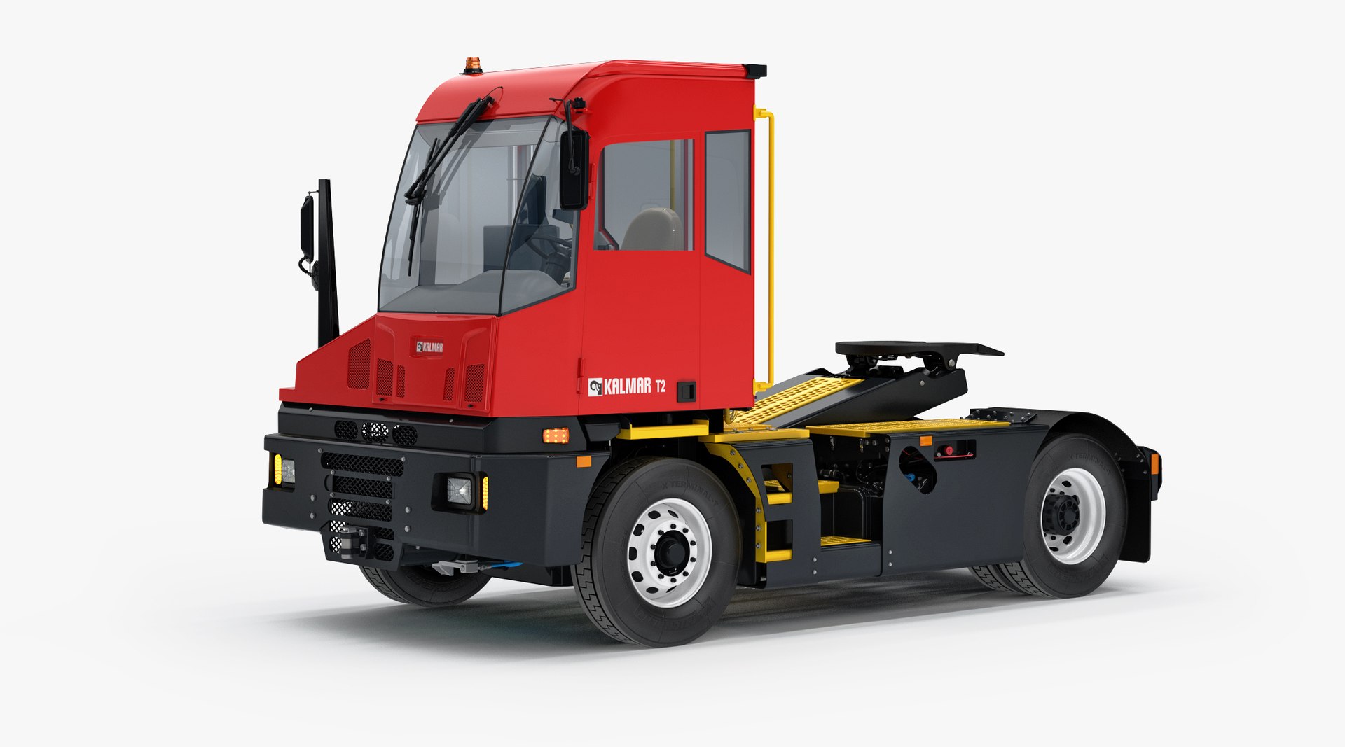 Kalmar t2 terminal tractor 3D model - TurboSquid 1250635