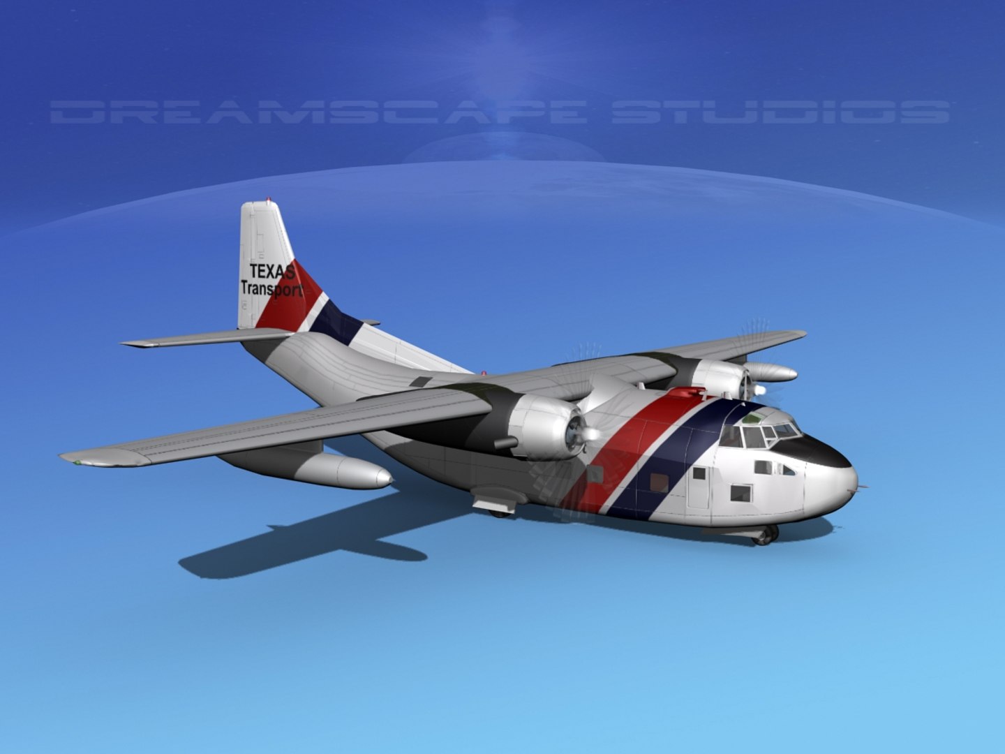 Aircraft Military Fairchild Transport 3D Model - TurboSquid 1203891